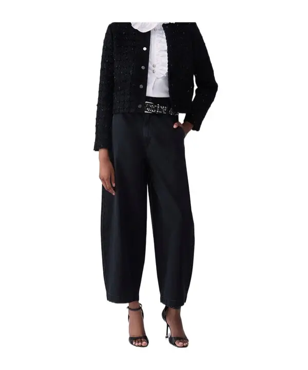 Liu Jo Balloon Trousers With Embroidered Belt