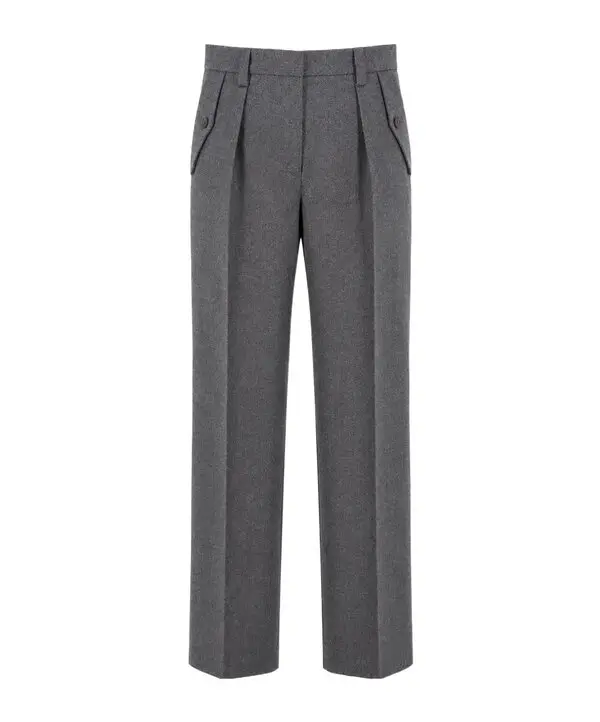 Antonelli Firenze Pleated Wide-leg Casual Trousers