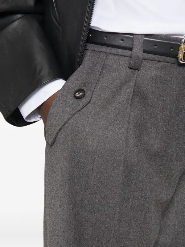 Antonelli Firenze Pleated Wide-leg Casual Trousers