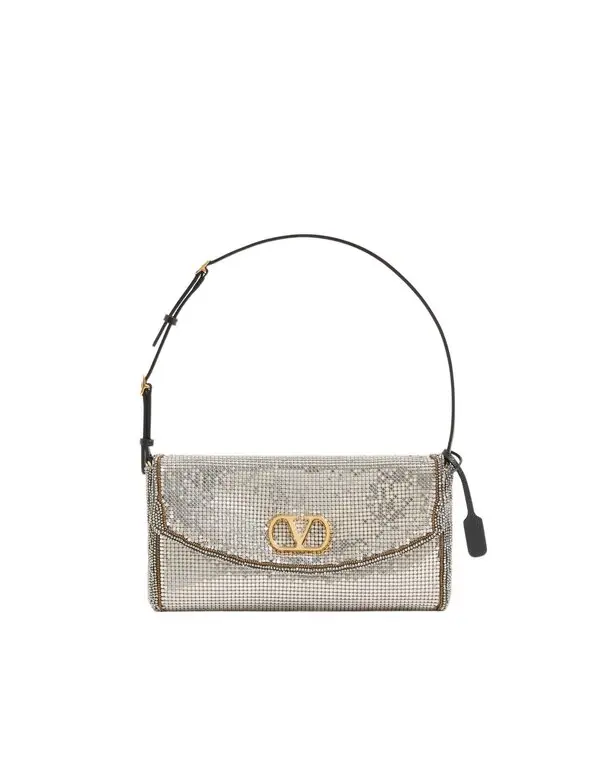 Valentino Garavani Flap Shoulder Bag - Gray