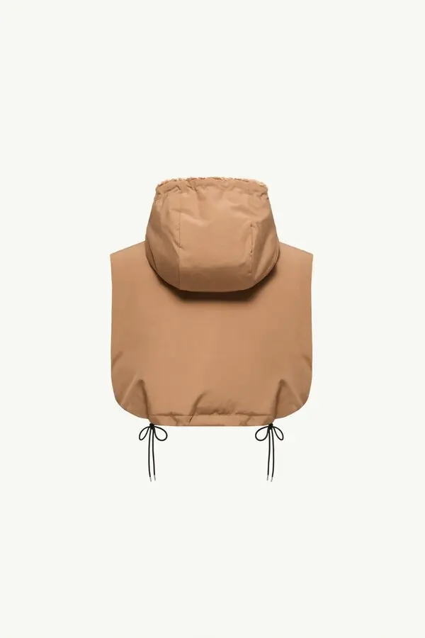 Moncler Teddy Fleece Hooded Padded Bib