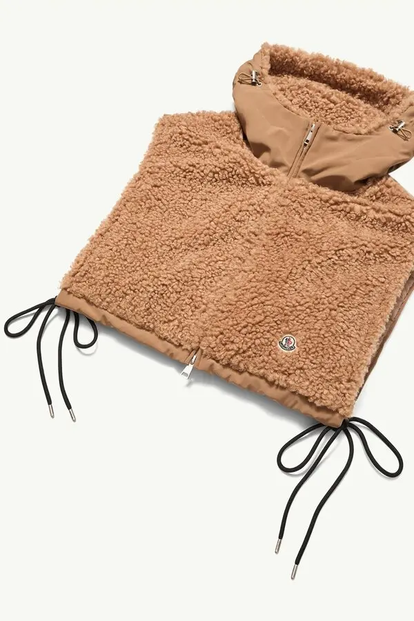 Moncler Teddy Fleece Hooded Padded Bib