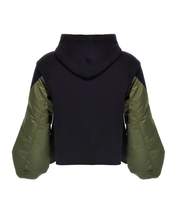 Sacai Sponge' Cotton Blend Hoodie