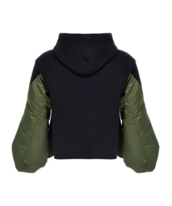 Sacai Sponge' Cotton Blend Hoodie