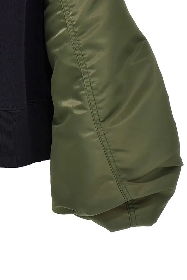 Sacai Sponge' Cotton Blend Hoodie