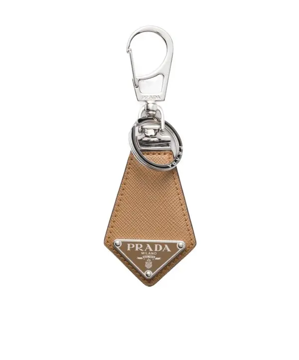 Prada Saffiano Leather Tie-shape Keychain