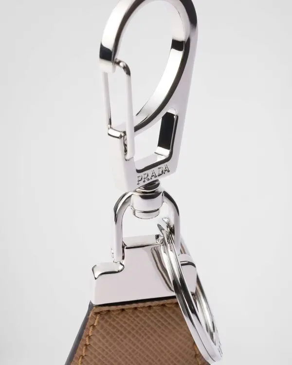 Prada Saffiano Leather Tie-shape Keychain