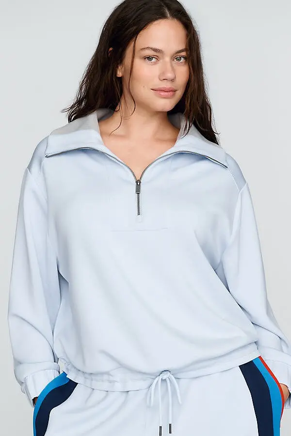 Bernardo Quarter-zip Jacket - Light Blue