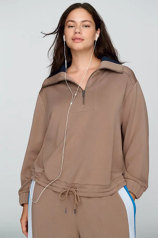 Bernardo Quarter-zip Jacket - Taupe