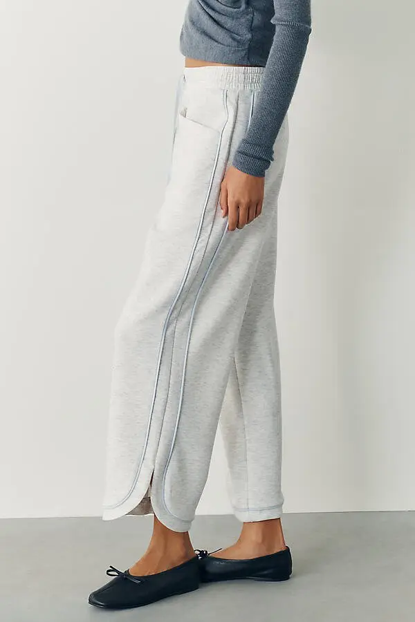 Bernardo Wide-leg Track Pants - Ivory