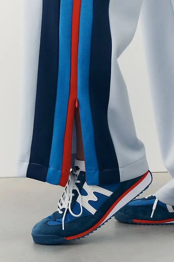 Bernardo Zip-up Track Pants - Light Blue