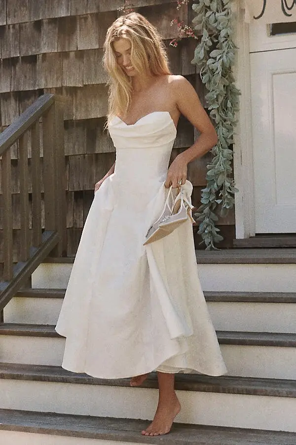 Jenny Yoo Exclusive: X Weddgs Roma Strapless Jacquard Weddg Gown