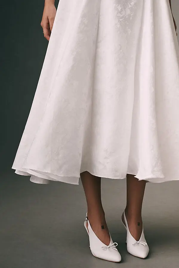 Jenny Yoo Exclusive: X Weddgs Roma Strapless Jacquard Weddg Gown