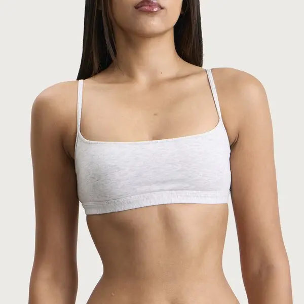 SKIMS Everyday Cotton Scoop Bralette