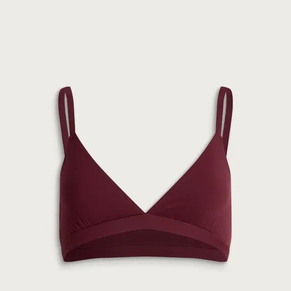 SKIMS Fits Everybody Triangle Bralette - Currant