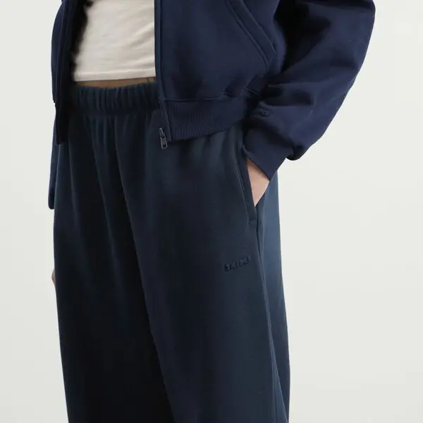SKIMS Cotton Fleece Pants - Navy