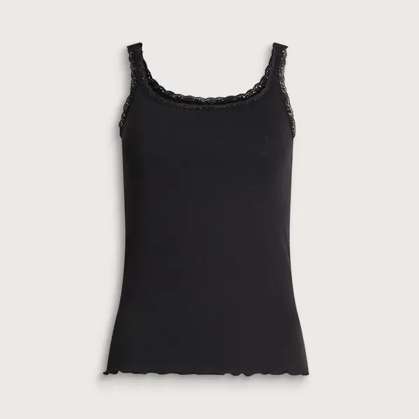 SKIMS Pointelle Cami Top - Onyx
