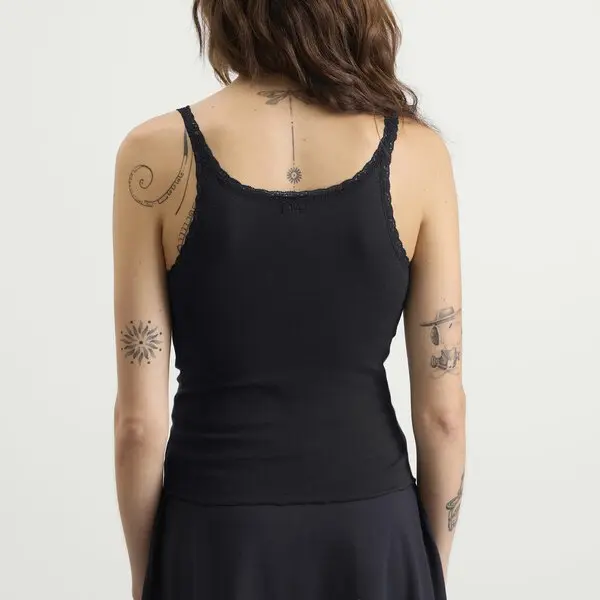 SKIMS Pointelle Cami Top - Onyx