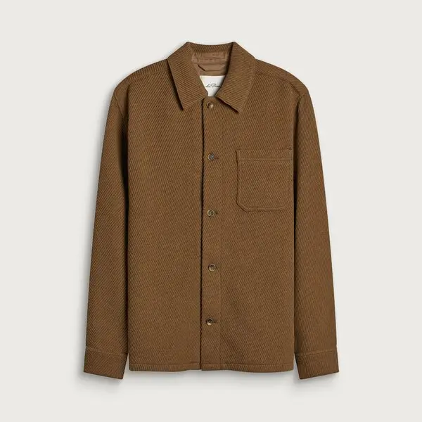 LES DEUX Twill Wool Overshirt
