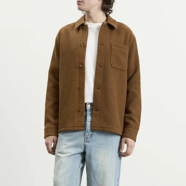 LES DEUX Twill Wool Overshirt