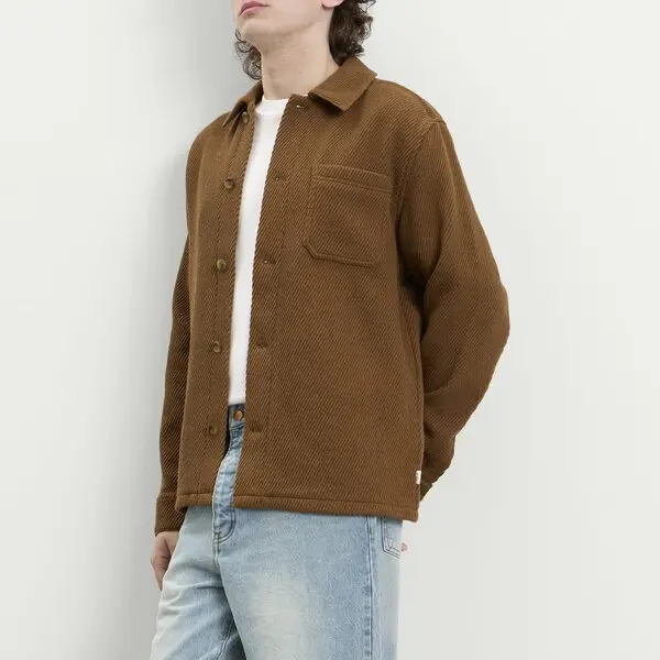 LES DEUX Twill Wool Overshirt