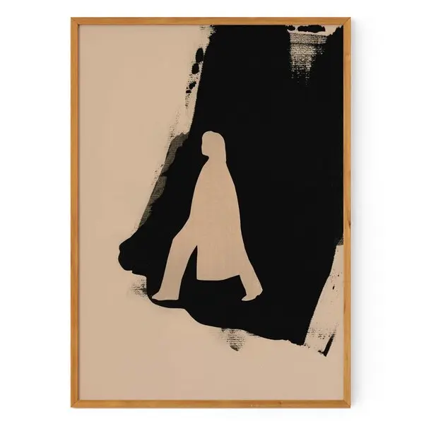 LENA WIGERS Black / Brown Monday 20 X 30 Cm Art Print