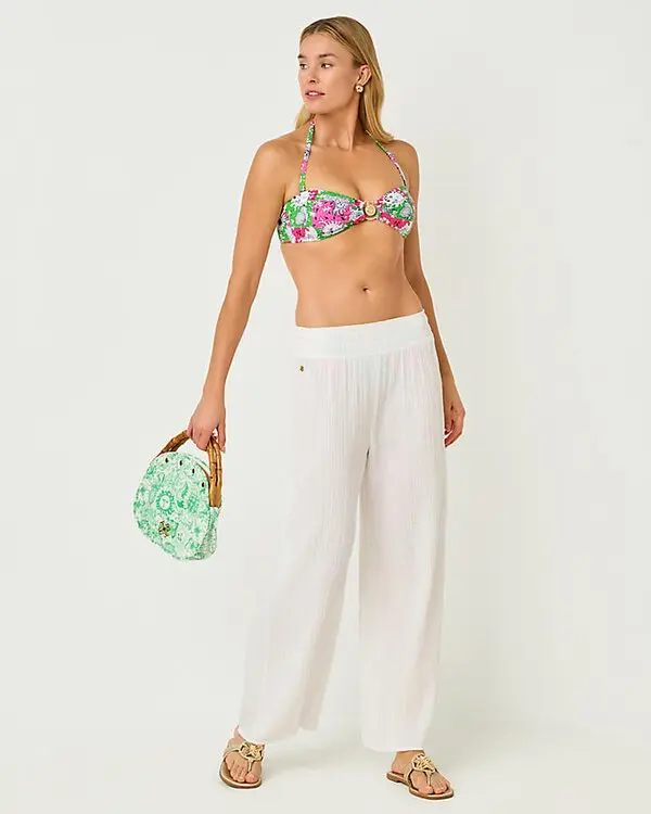 Lilly Pulitzer® Enzo Cotton Cover-up Pant - White
