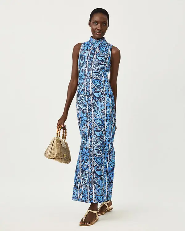 Lilly Pulitzer® Daisee Maxi Shift Dress - Navy