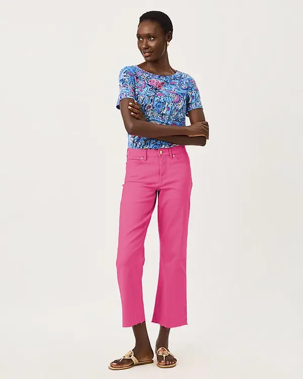 Lilly Pulitzer® 28" Lindessa High Rise Crop Jean