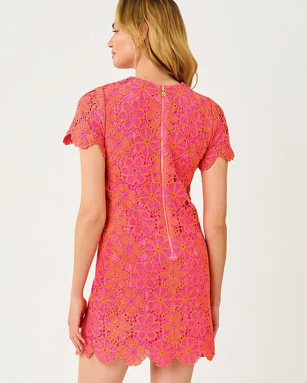 Lilly Pulitzer® Cortney Crochet Shift Dress - Pink