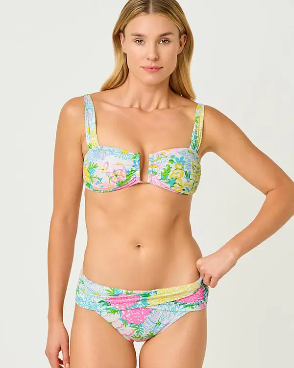 Lilly Pulitzer® Lagoon Sarong Hipster Bikini Bottom - Multi Lilly Garden