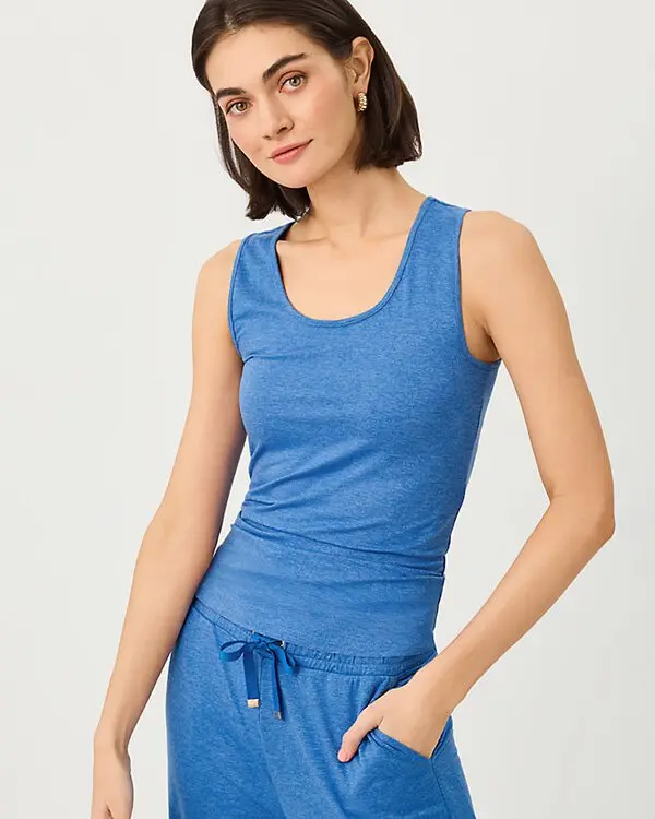 Lilly Pulitzer® Marsaille Scoop Neck Tank - Blue
