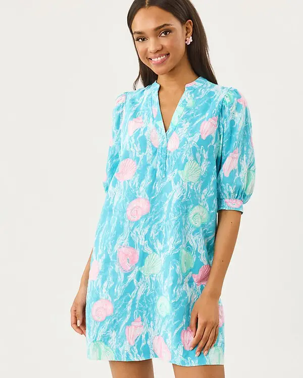 Lilly Pulitzer® Mialeigh Linen Dress - Blue