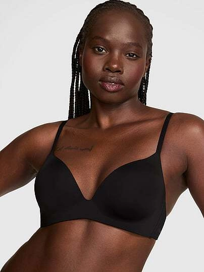 Pink Wear Everywhere™ Super Push-up Wireless Bra - Black
