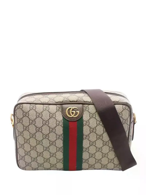 Gucci 2016-2026 Medium Gg Supreme Web Ophidia Crossbody Bag