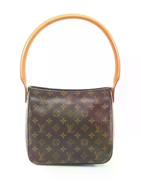 LOUIS VUITTON 2001 Monogram Looping Mm Shoulder Bag - Brown