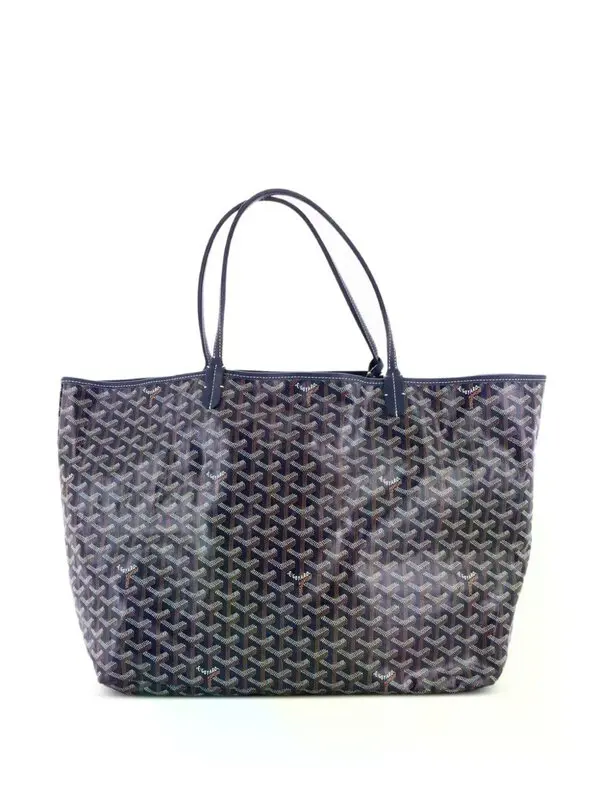 Goyard Saint Louis Coated Canvas Gm Tote Bag - Blue