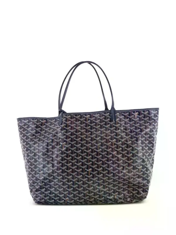 Goyard Saint Louis Coated Canvas Gm Tote Bag - Blue