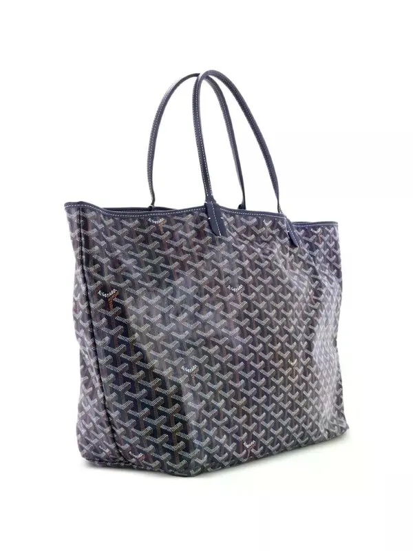Goyard Saint Louis Coated Canvas Gm Tote Bag - Blue