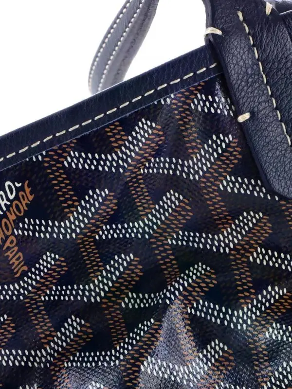 Goyard Saint Louis Coated Canvas Gm Tote Bag - Blue