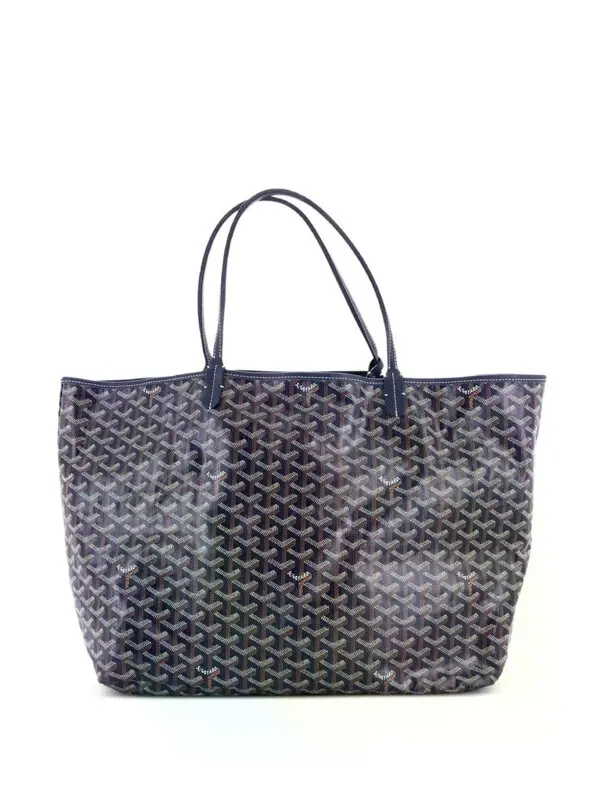Goyard Saint Louis Coated Canvas Gm Tote Bag - Blue