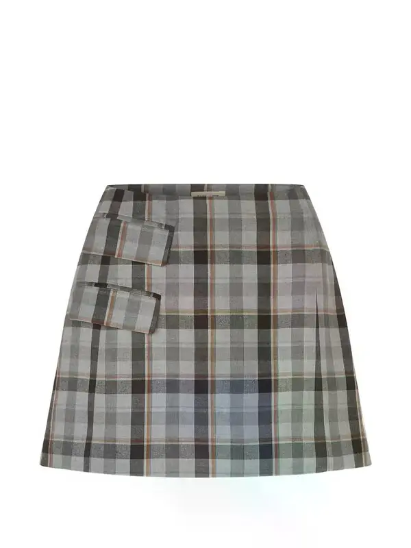 Baum Und Pferdgarten Shanie Checked Mini Skirt - Grey