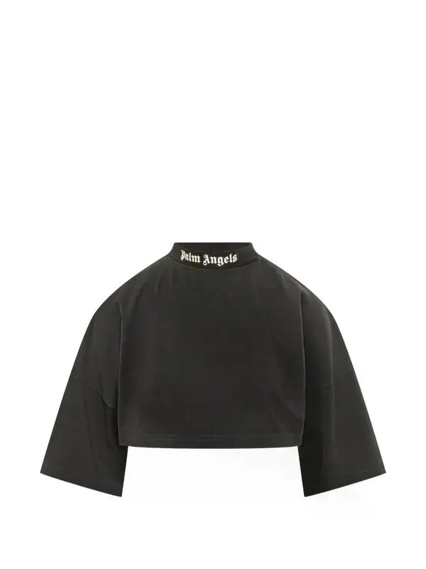 Palm Angels Logo-print Cropped Top