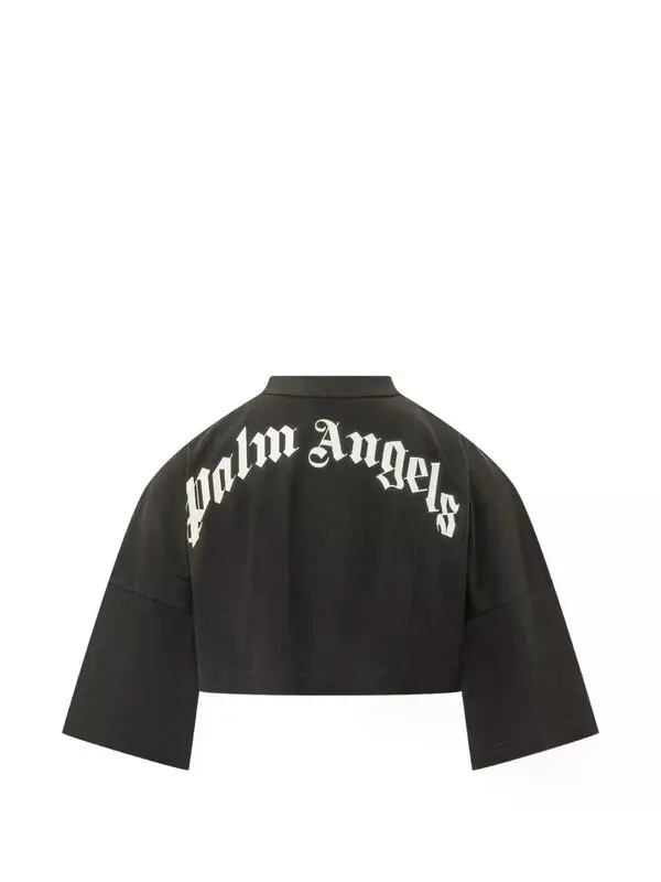 Palm Angels Logo-print Cropped Top