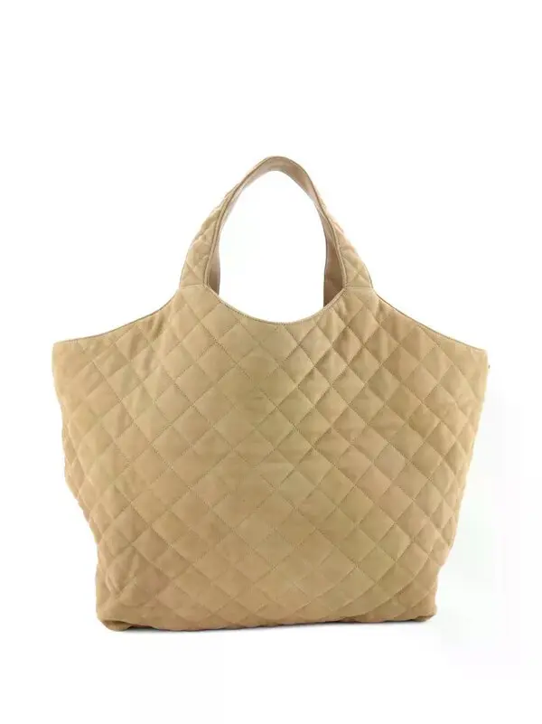 Saint Laurent Icare Shopping Quilted Nubuck Maxi Tote Bag