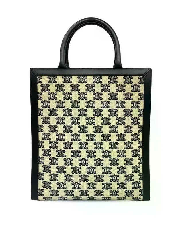 Celine 2021 Small Triomphe Canvas Vertical Cabas Tote Satchel