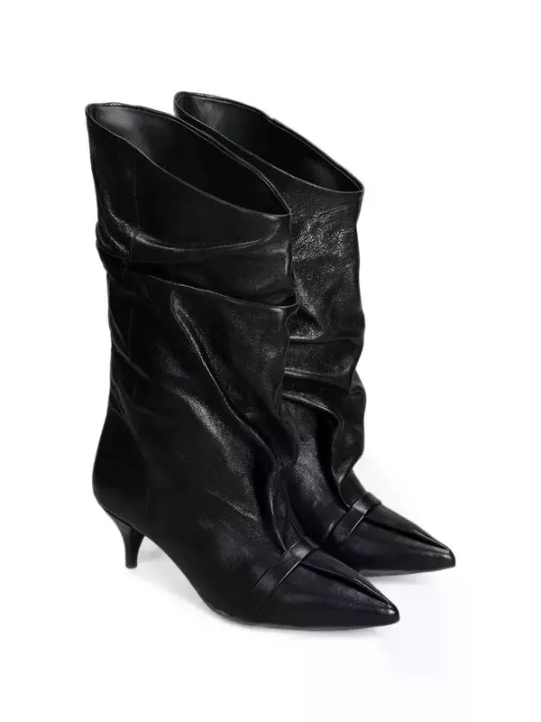 ALCHIMIA Slouchy Pointed-toe Ankle Boots