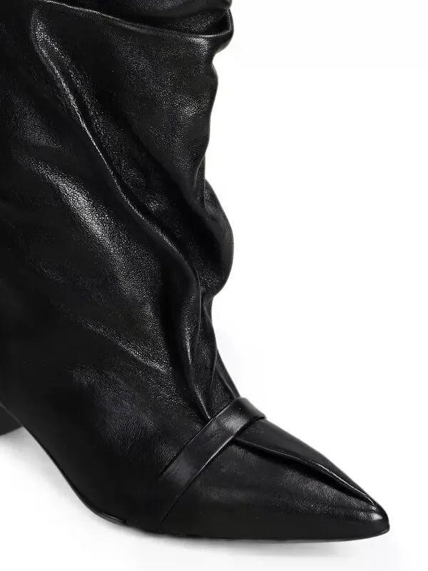 ALCHIMIA Slouchy Pointed-toe Ankle Boots