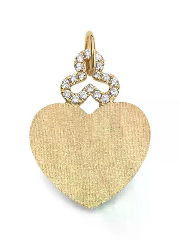 Devon Woodhill Diamond Heart Trefoil Charm