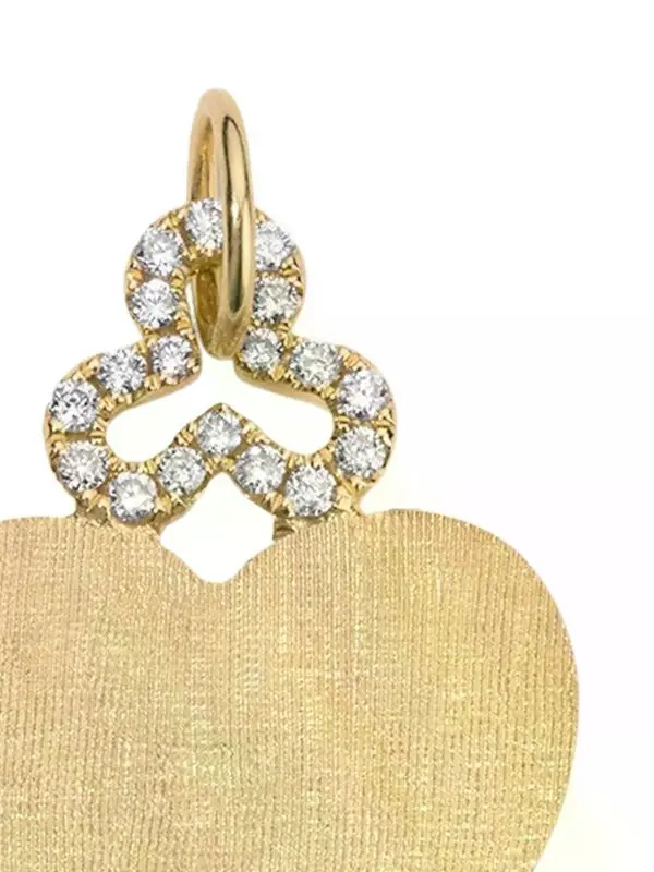 Devon Woodhill Diamond Heart Trefoil Charm